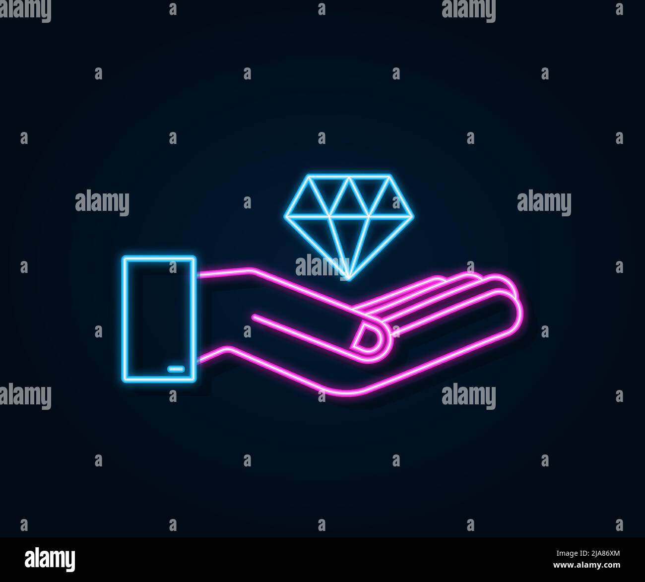 Woman holding crystal Stock Vector Images - Alamy