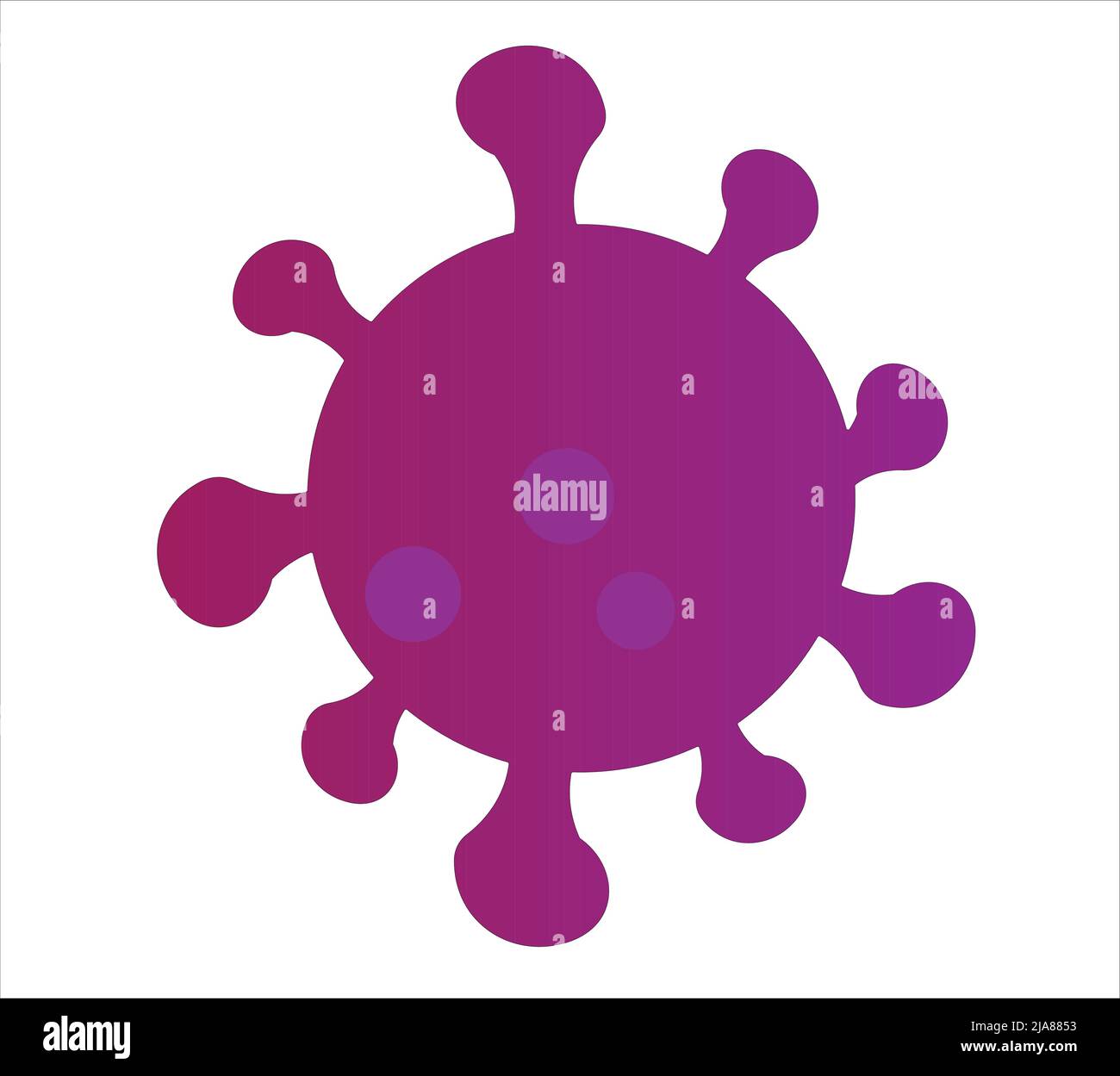 Monkey pox purple virus isolated on white background Stock Vector Image ...
