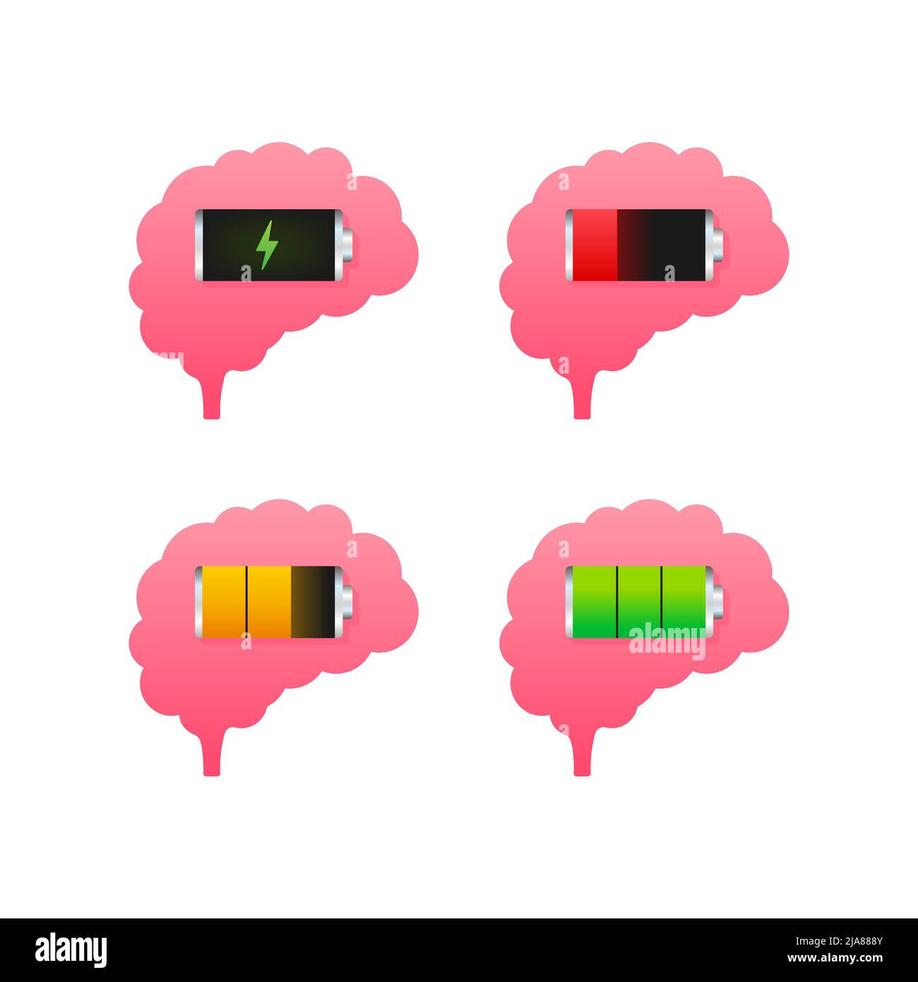 Brain, think loading concept with idea processed on a lightbulb bar ...