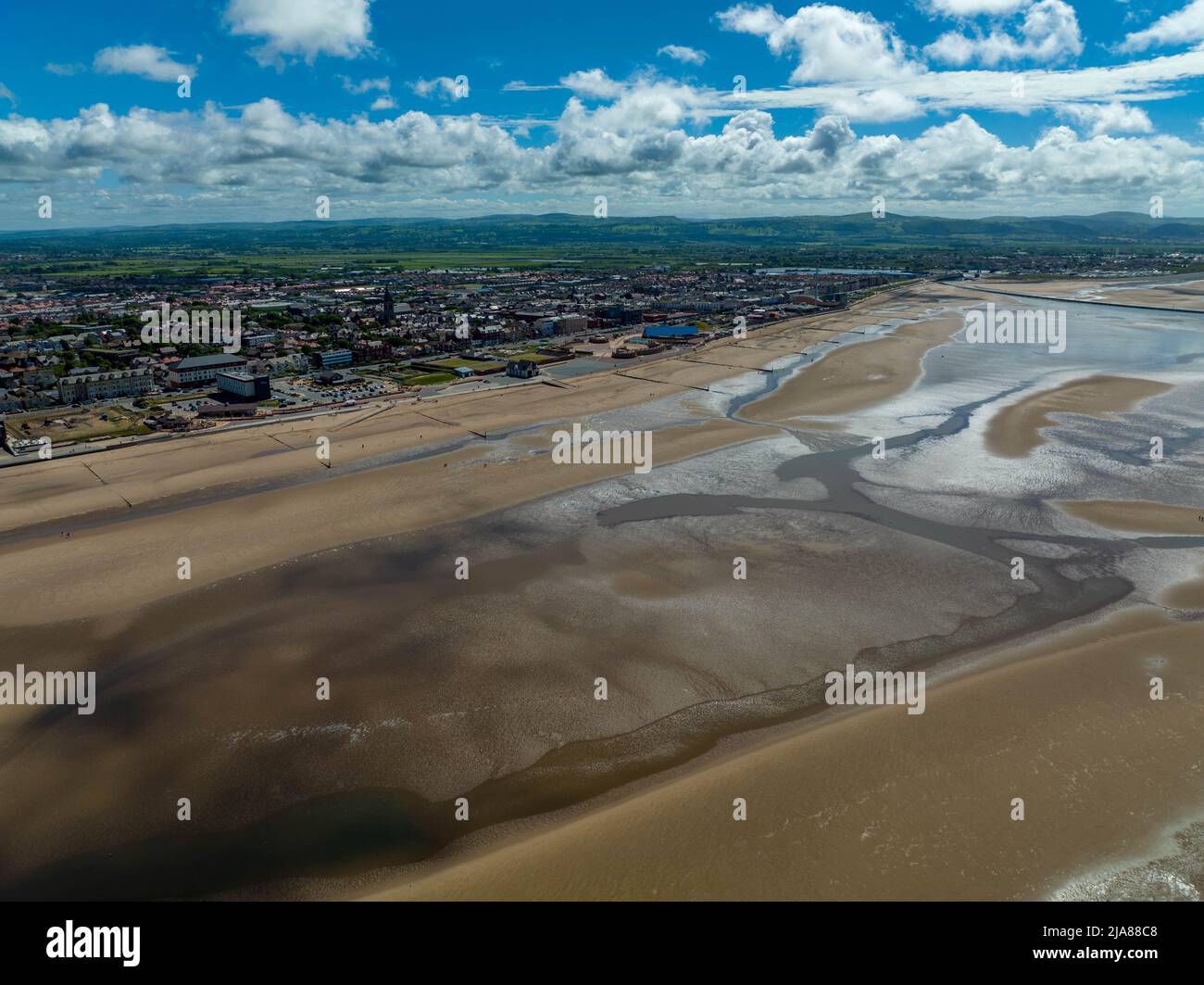 Rhyl Sea Front Seaside Aerial Drone From the Air Photos pics ...