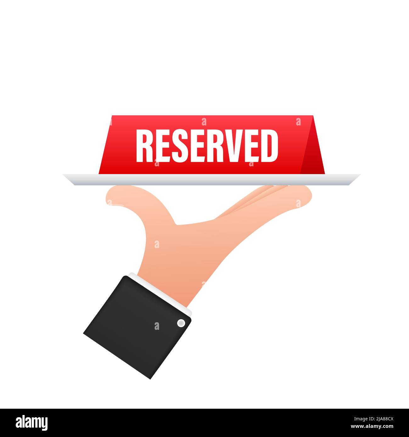 Reserved, great design for any purposes. Vector flat illustration. Sale ...