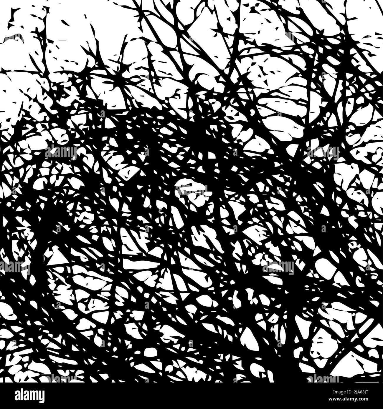 Monochrome background from lines. Tree branches. Vector illustration ...