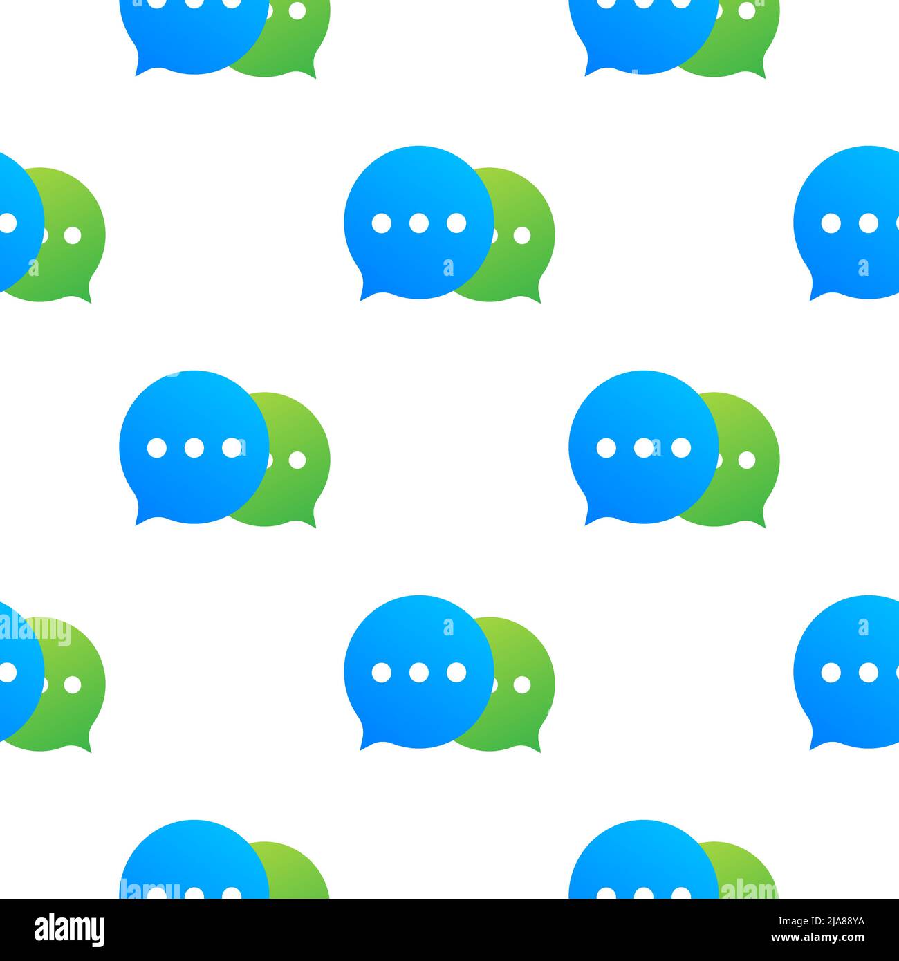 Live chat speech bubbles pattern. Blue chat bubbles pattern. Vector ...
