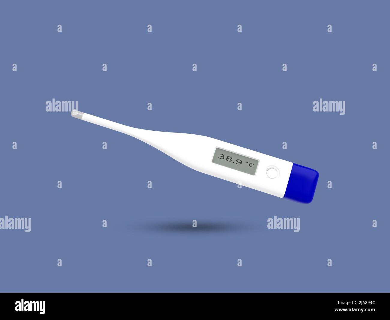 Electronic modern clinical digital thermometer. Temperature Measurement ...