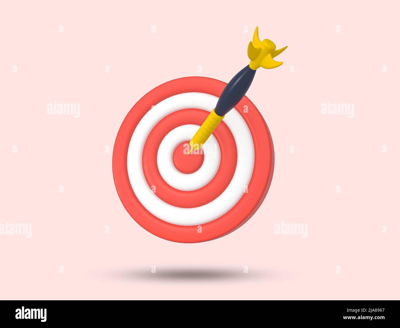 Target arrow success 3D icon. Dartboard arrow icon, Business success ...