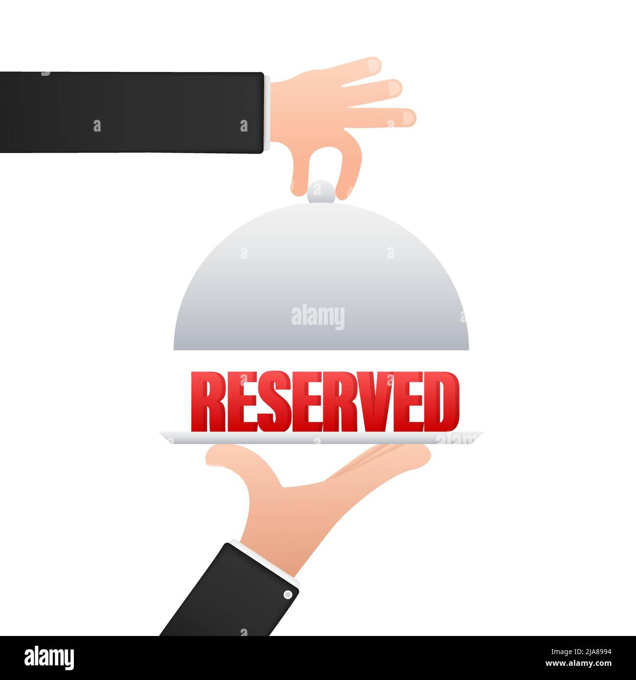 Reserved, great design for any purposes. Vector flat illustration. Sale ...