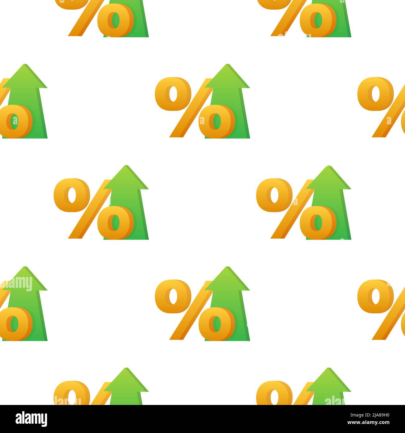 Percentage with arrow up pattern. Banking, credit, interest rate ...