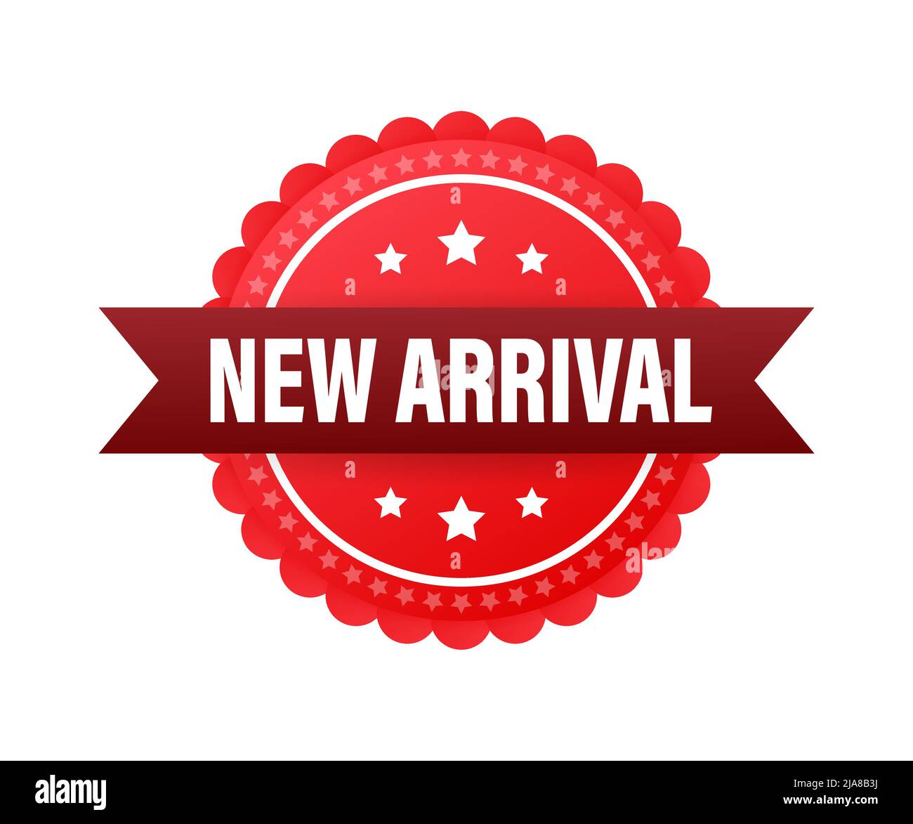 New arrival. Information poster brochure. Promotion sign. Banner ...