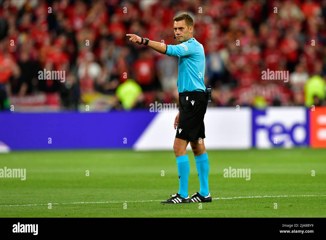 Paris, France. 28th May, 2022. Referee Clement Turpin seen in action ...