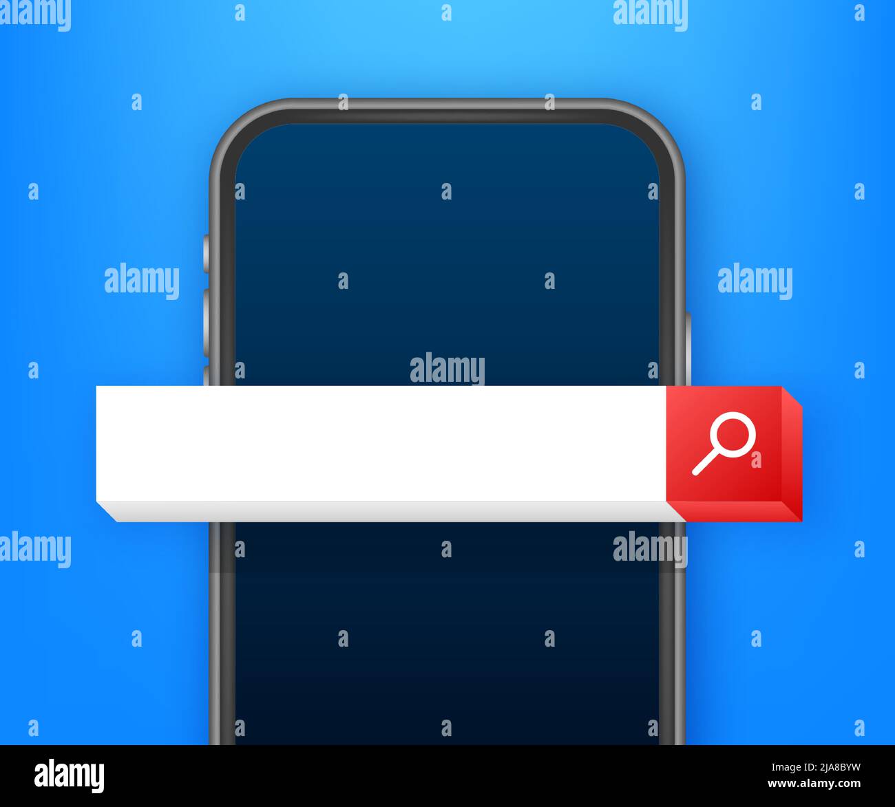 Search bar on screen vector element design, set of search boxes ui ...