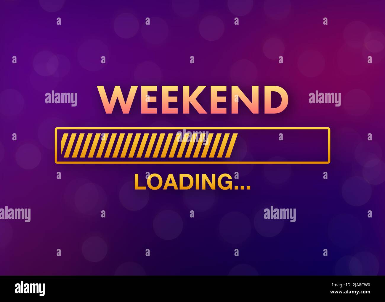 Cartoon weekend loading for print design. Black friday. Holiday ...