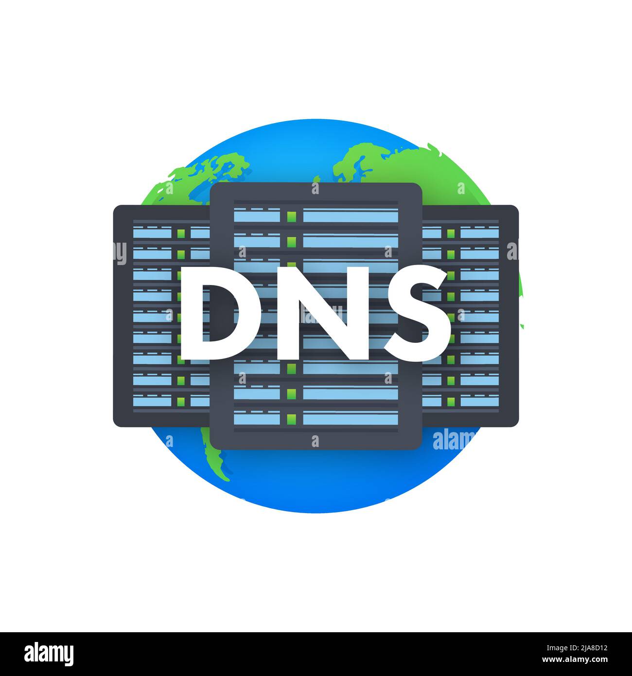 DNS Domain Name System Server. Global communication network concept ... DNS Domain Name System Server. Global communication network concept ...