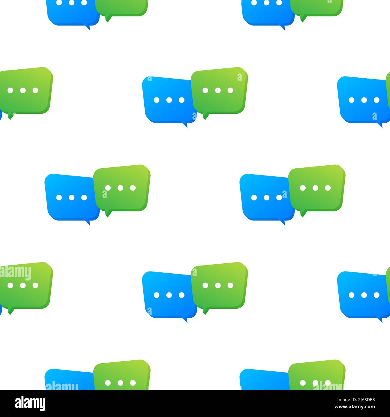 Live chat speech bubbles pattern. Blue chat bubbles pattern. Vector ...