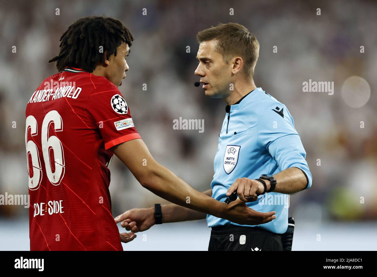 Paris, France. 28th May, 2022. PARIS - (lr) Trent Alexander-Arnold of ...