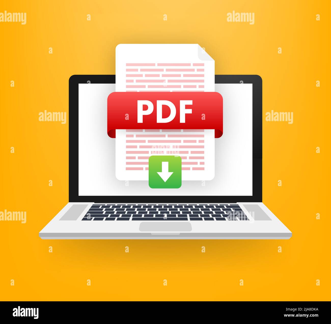 Download PDF button. Downloading document concept. File with PDF label ...