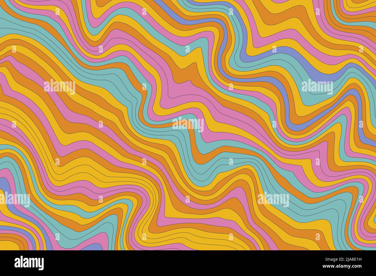 Abstract psychedelic groovy background. Abstract background. Vector ...