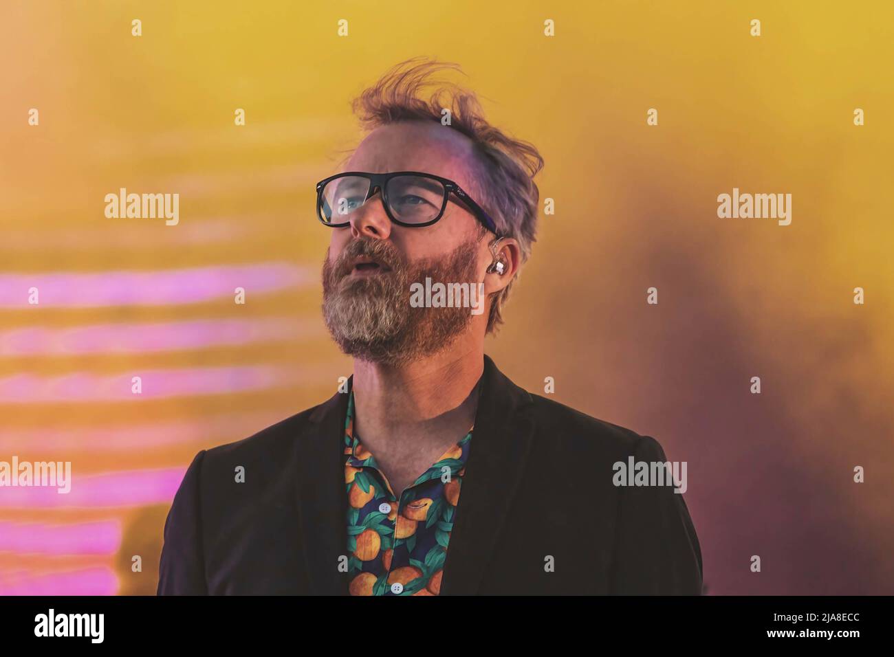 Matt Berninger of The National Rock band performs live on stage during ...