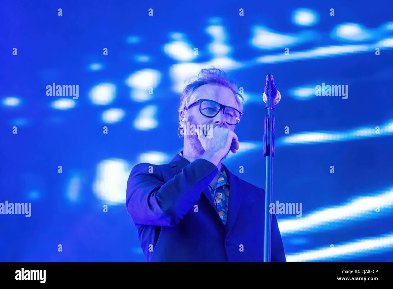 Matt Berninger of The National Rock band performs live on stage during ...