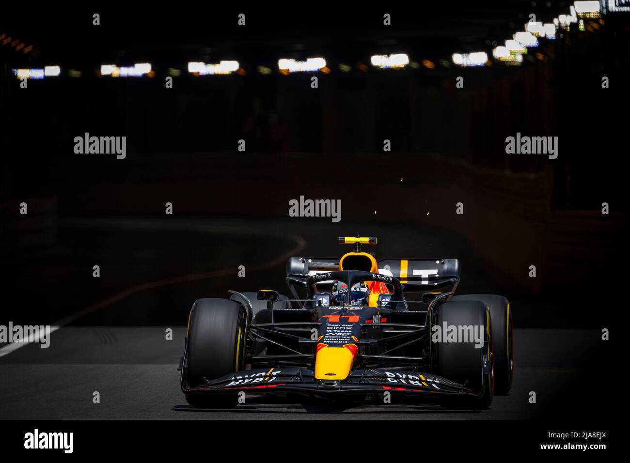 Oracle Red Bull Racing’s Mexican driver Sergio Perez competes during ...