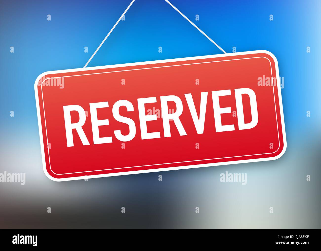 Reserved door sign, great design for any purposes. Vector flat ...