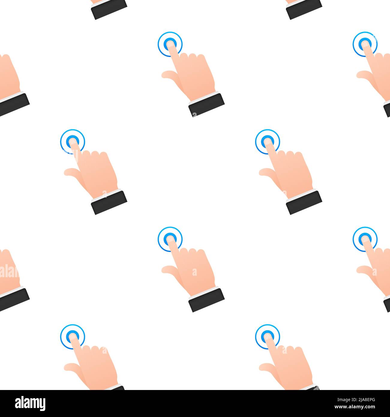 Set Hand Cursor Icon Click Pattern Vector Stock Illustration Stock Vector Image And Art Alamy