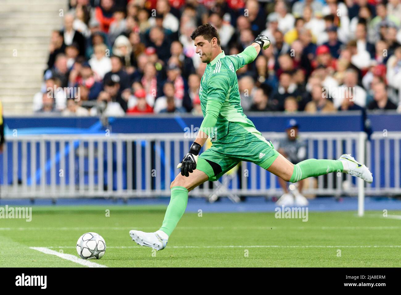 Paris, France - May 28: Goalkeeper Thibaut Courtois of Real Madrid CF ...