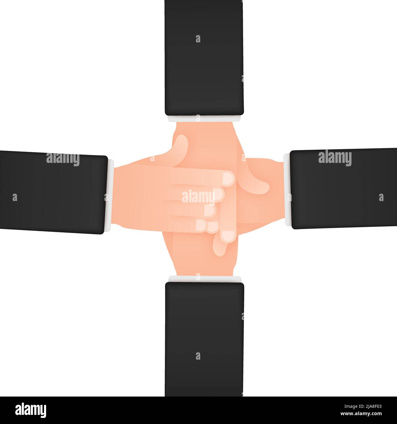 Abstract teamwork hands sign for concept design. Business concept ...