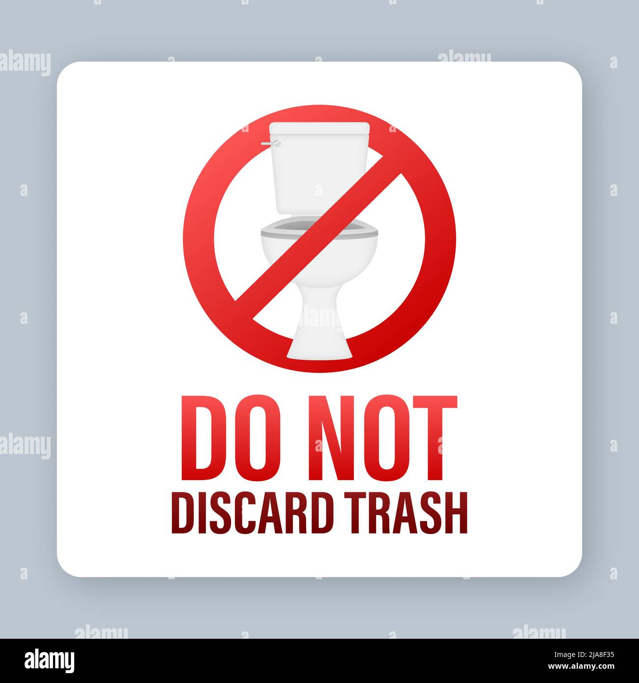 Do not discard trash on dust background. Icon for paper design Stock ...
