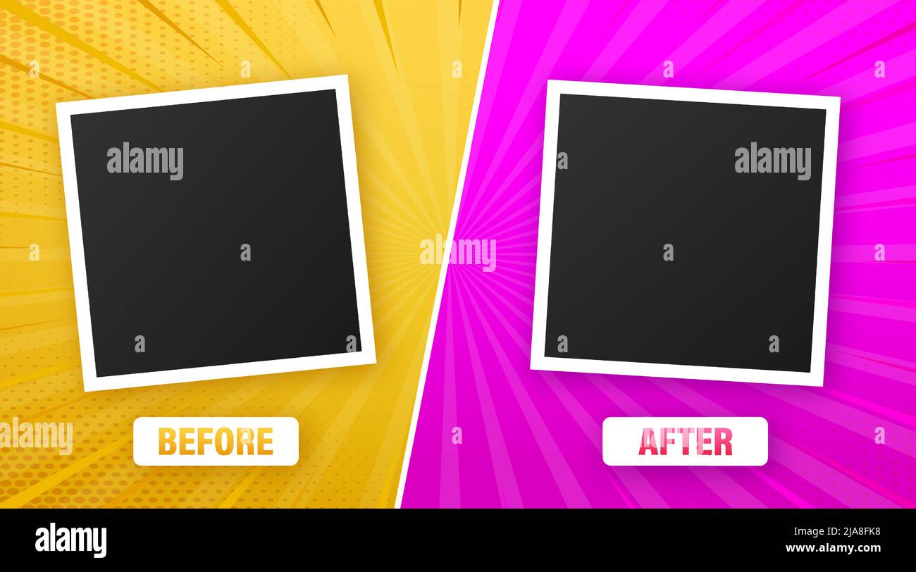Before after screen comparison hi-res stock photography and images - Alamy