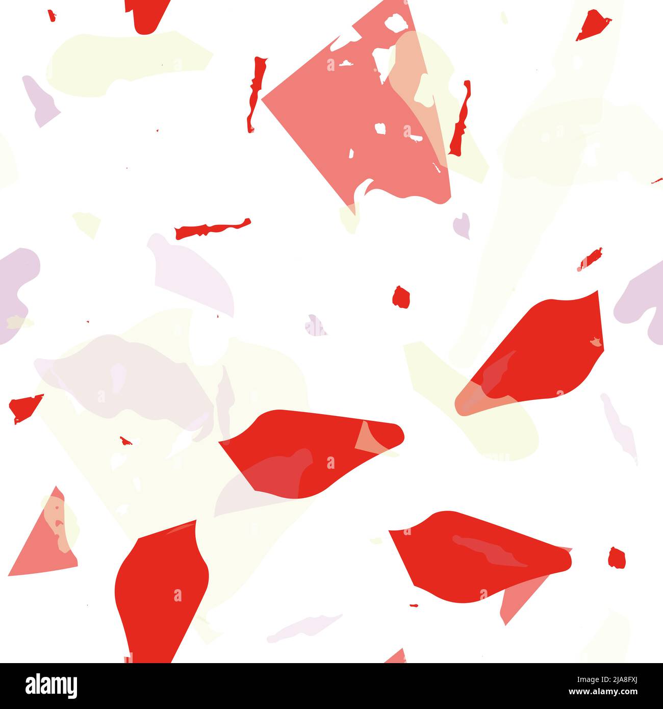 Terrazzo seamless pattern. Red realistic marble texture with stones ...