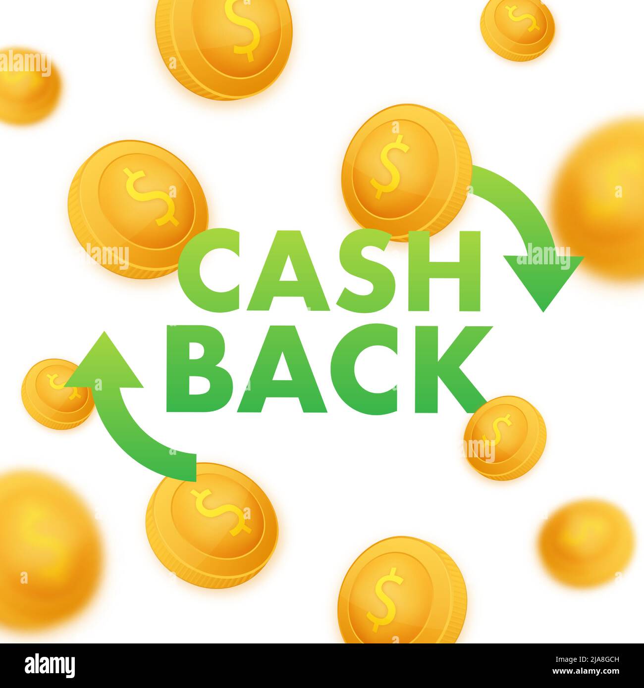 Cash back icon isolated on white background. Cash back or money refund ...
