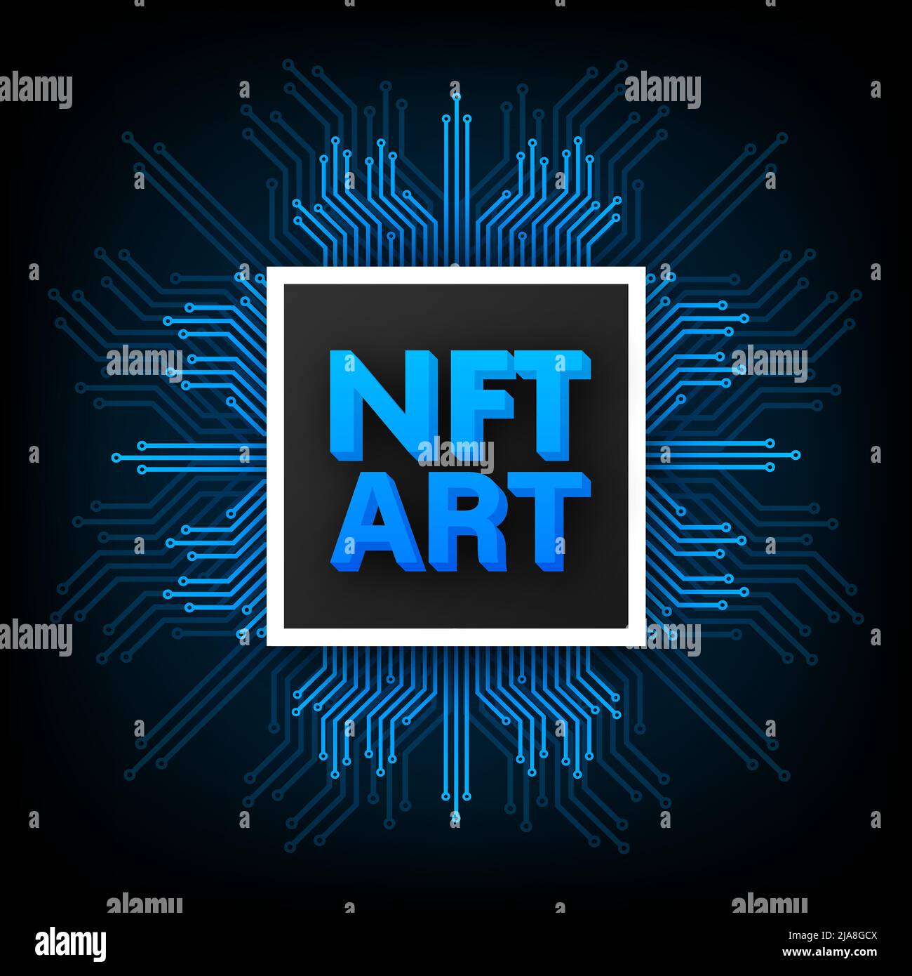 Neon art pattern with nft for game background design. Crypto currency ...