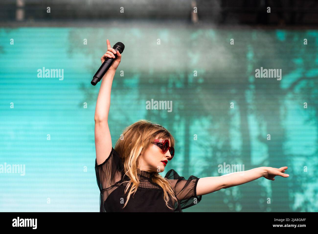 Chvrches - Lauren Mayberry performs during the 2022 BottleRock Napa ...