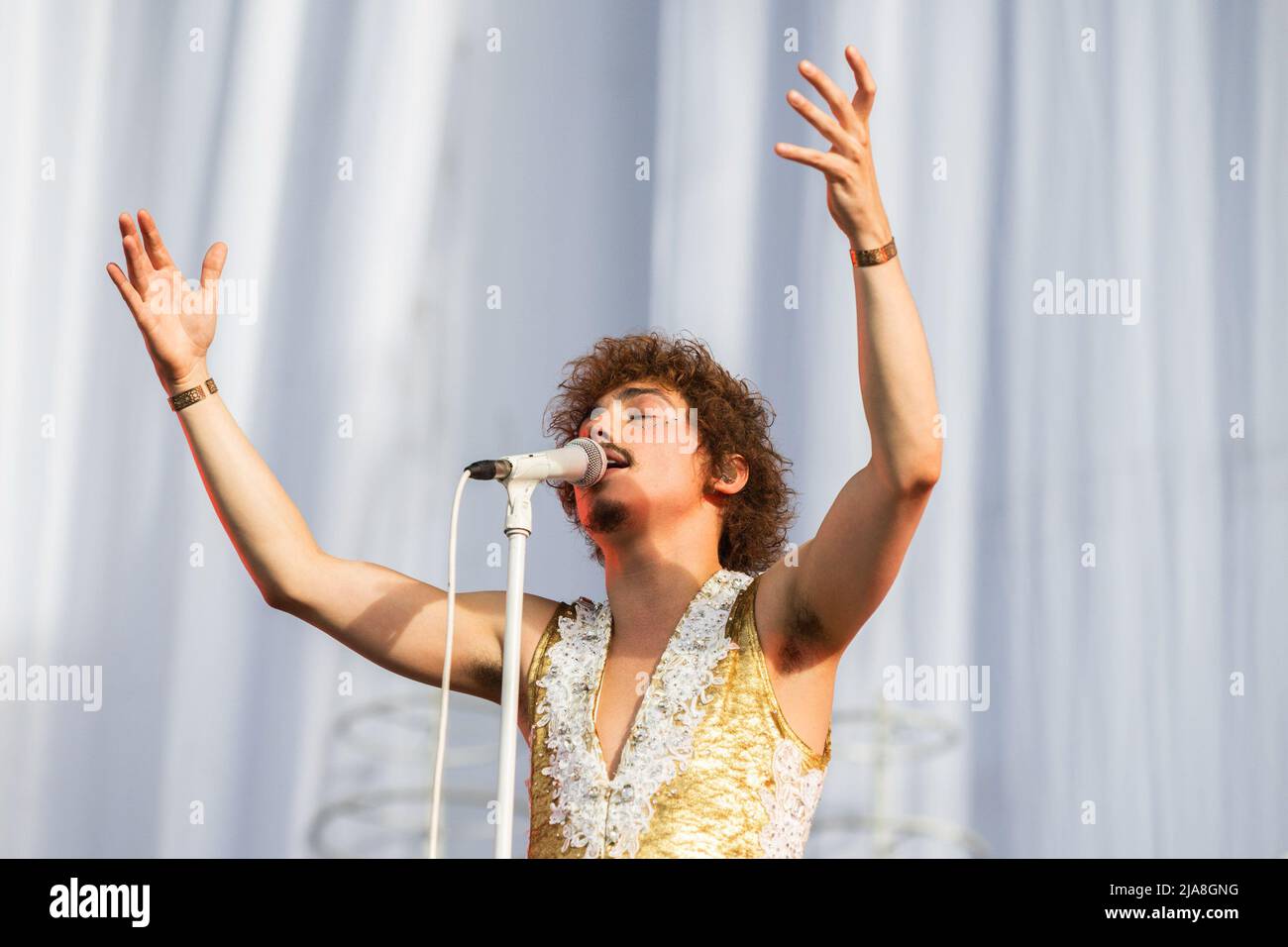 Josh Kiszka of Greta Van Fleet performs during the 2022 BottleRock Napa ...