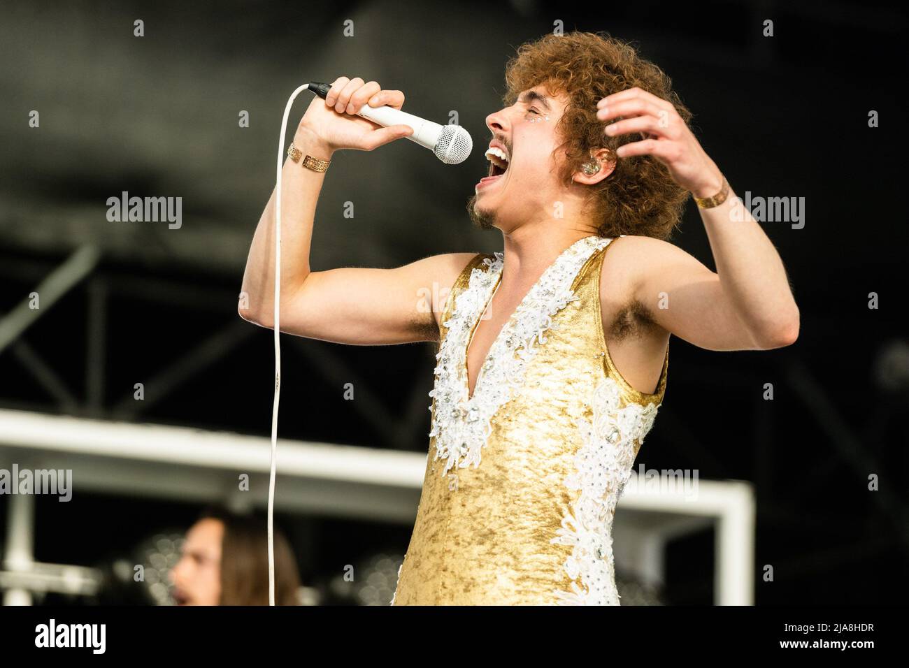 Josh Kiszka of Greta Van Fleet performs during the 2022 BottleRock Napa ...