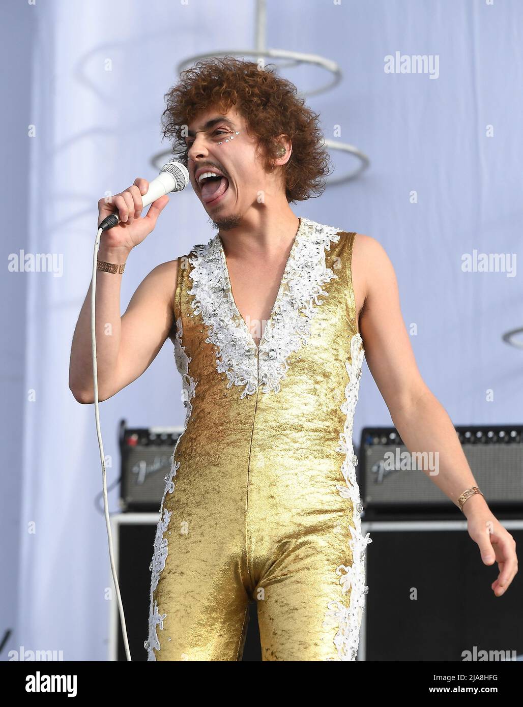 Greta Van Fleet - Josh Kiszka performs during the 2022 BottleRock Napa ...