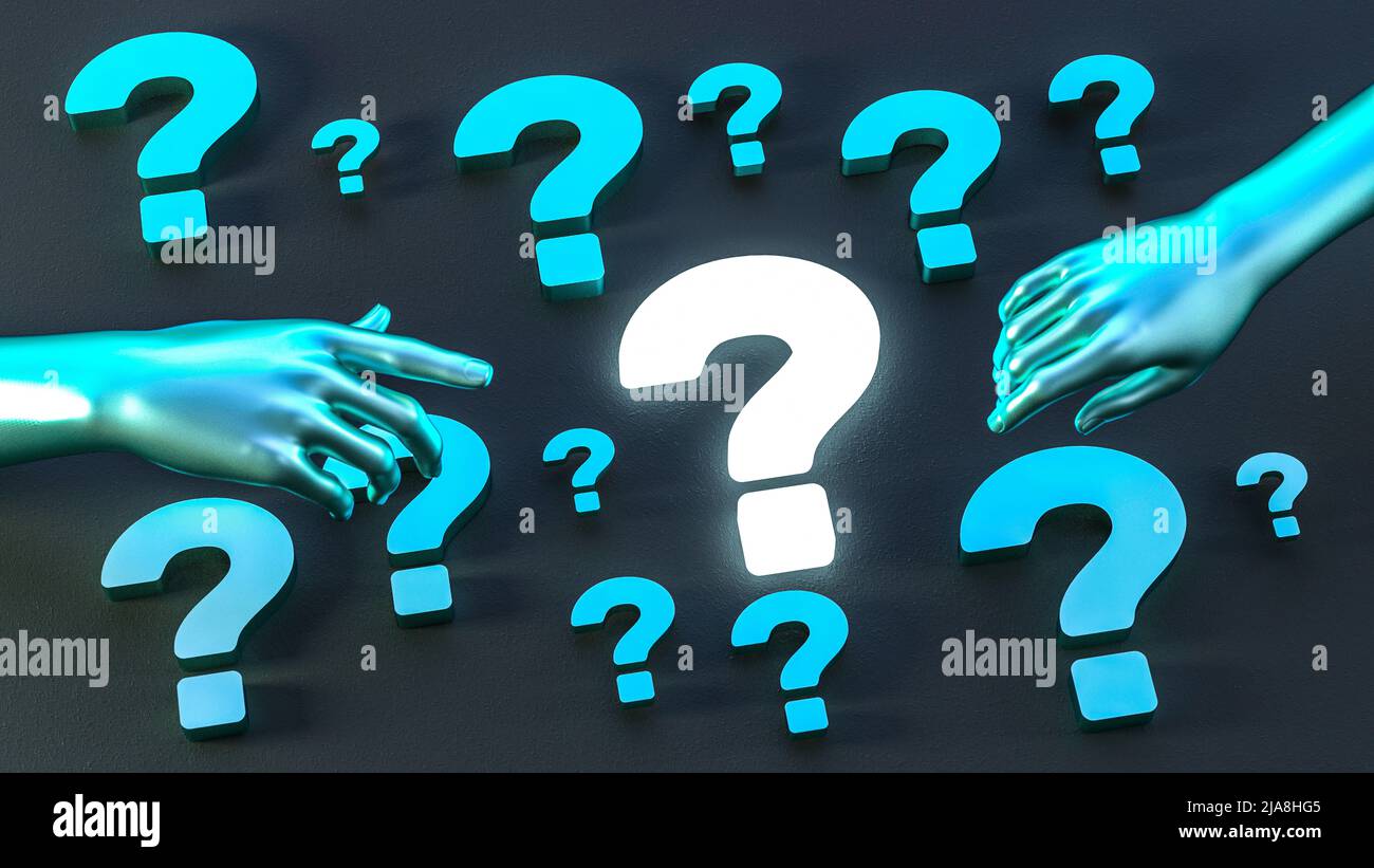 Abstract question marks hi-res stock photography and images - Alamy