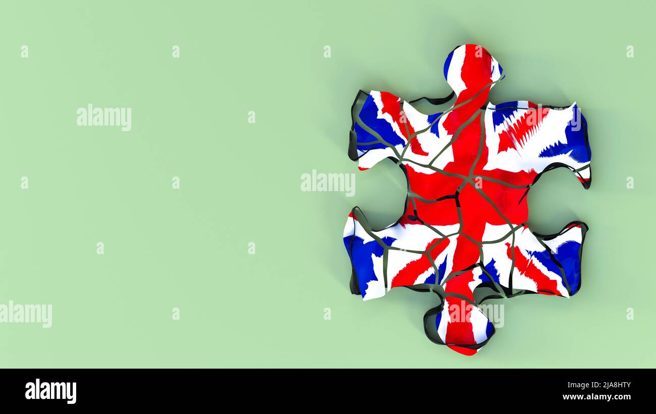 Uk flag and puzzle Stock Photo - Alamy