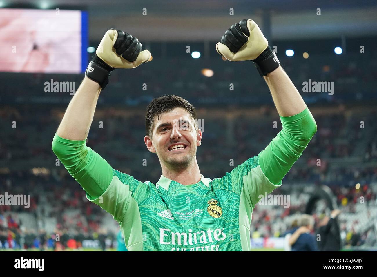 Saint Denis, France. 28th May, 2022. Thibaut Courtois of Real Madrid CF ...