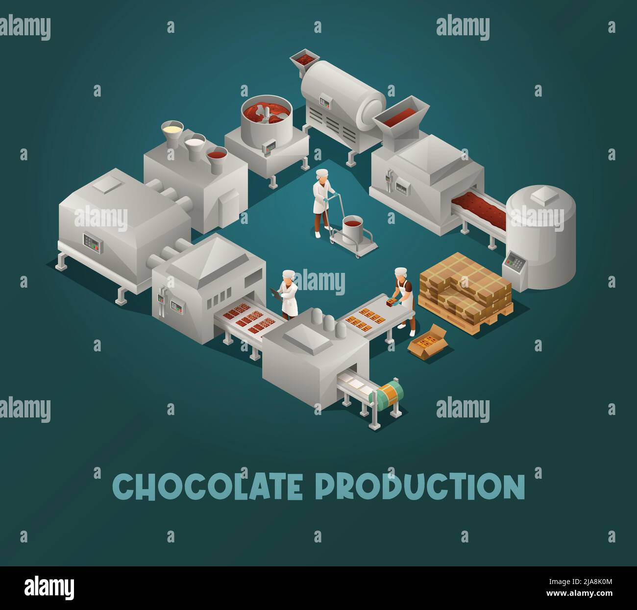 Processing cacao Stock Vector Images - Alamy