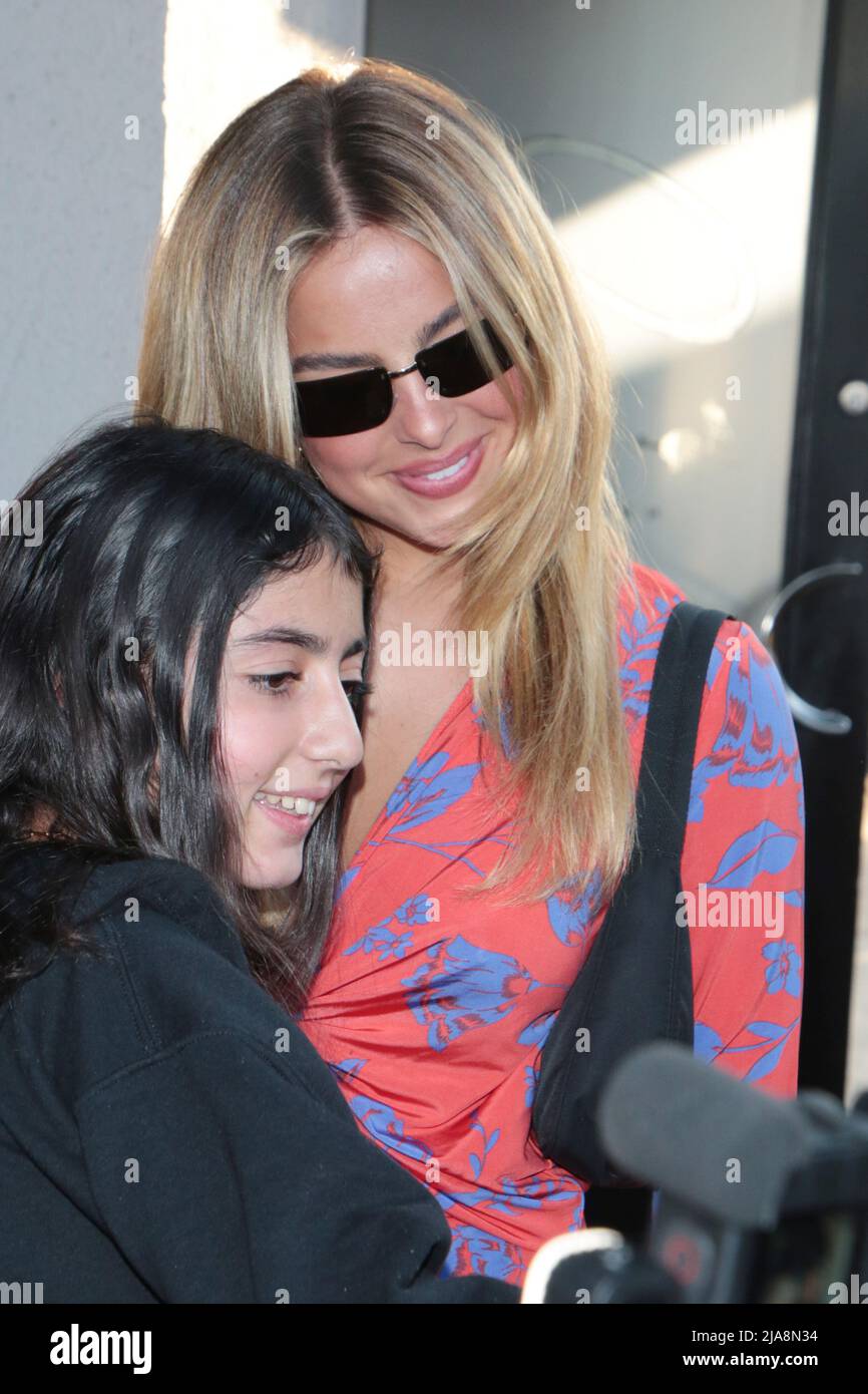 Tik Tok star Addison Rae seen arriving at Craig's restaurant in Los ...