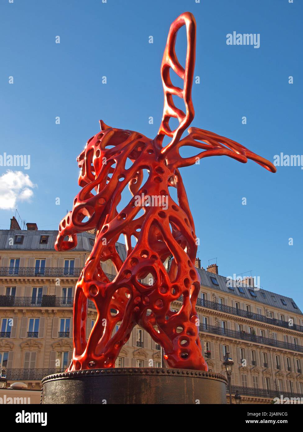 Red Bronze Angel Bear Sculpture by Richard Texier installed on June ...