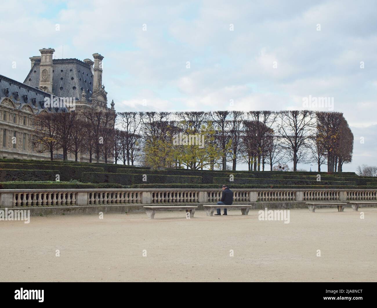Entrance gate view of Louvre Museum Stock Photo - Alamy