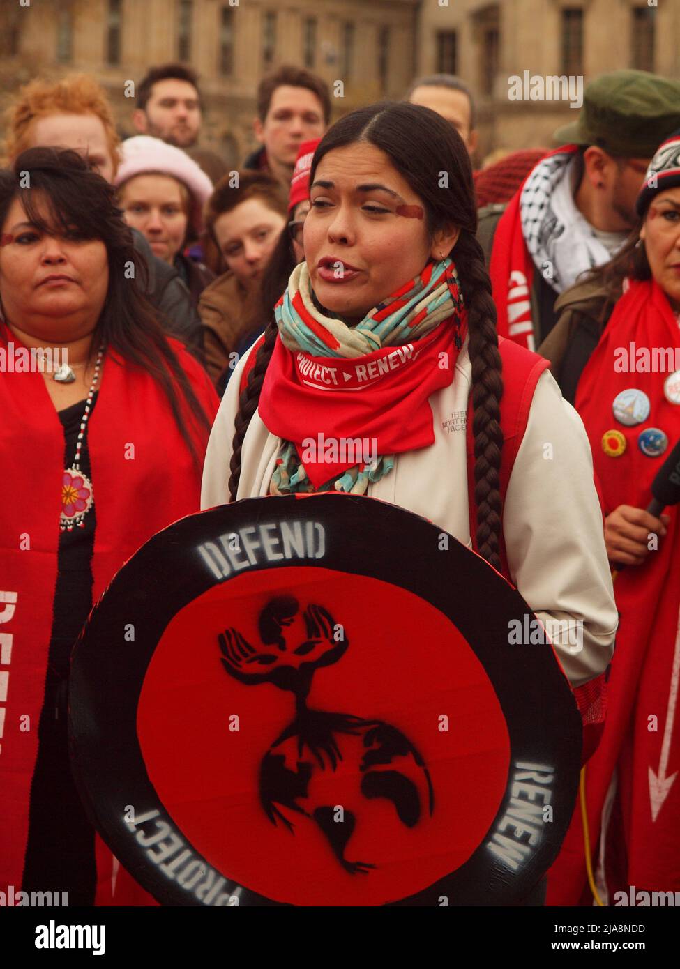 Representatives of indigenous peoples around the world, as a prelude to ...