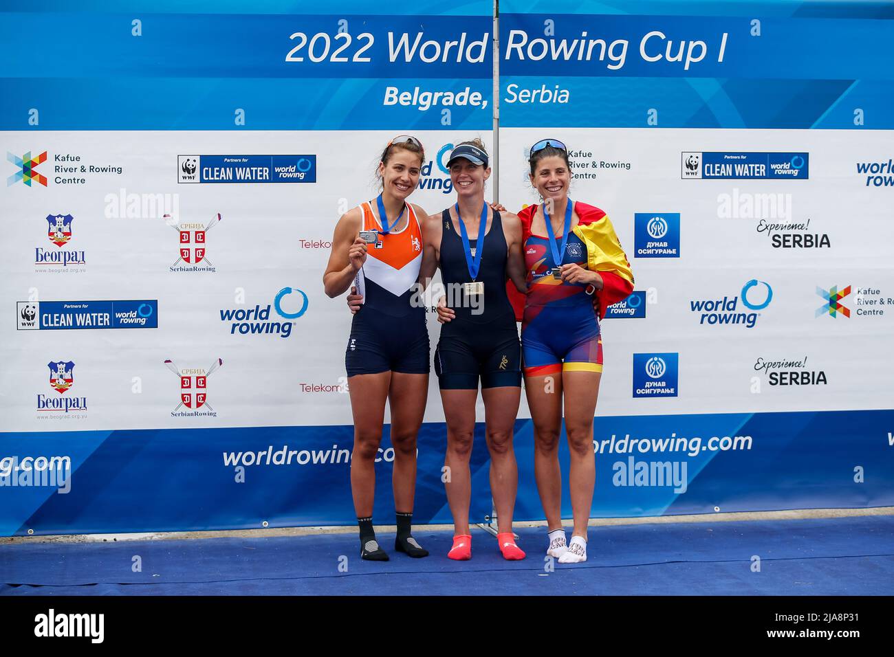 BELGRADE, SERBIA - MAY 28: Martine Veldhuis of the Netherlands, Mary ...