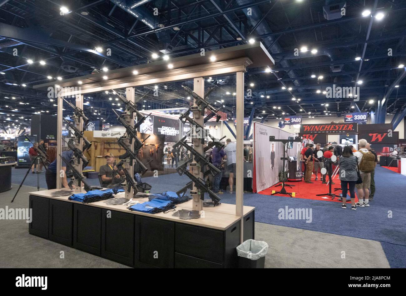 Houston, Texas United States, 28th May 2022: Gun enthusiasts shop for ...
