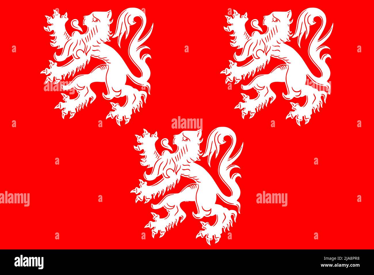 Top view of flag Gavere, Belgium. Belgian travel and patriot concept ...