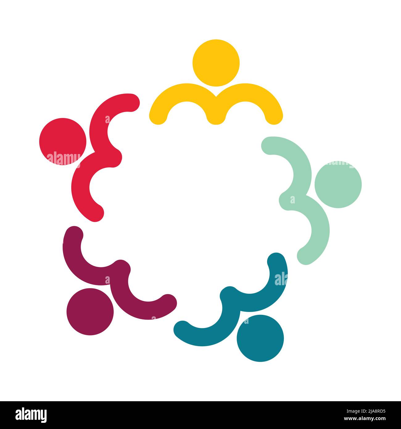 Business meeting round table Stock Vector Images - Alamy