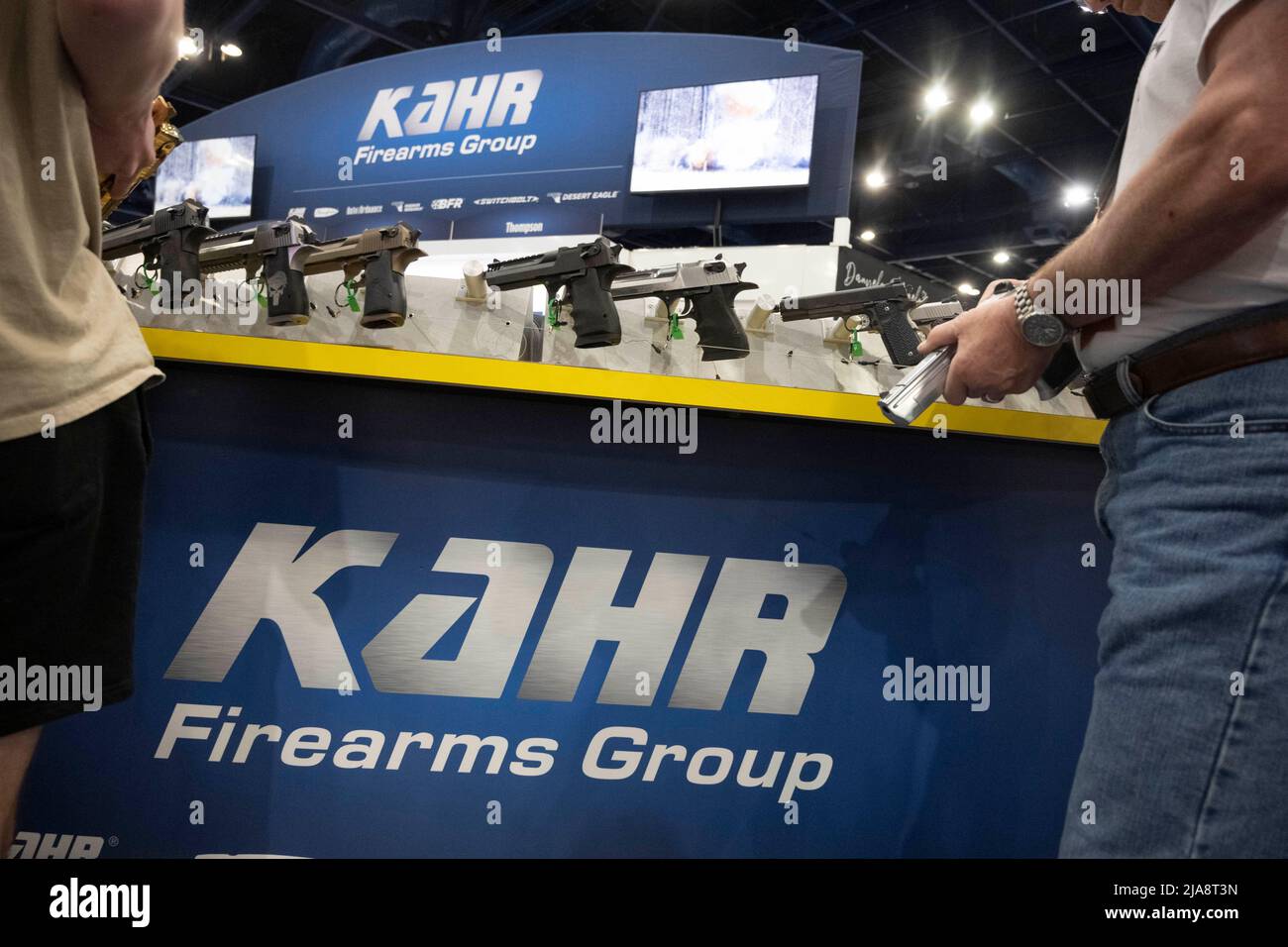 Houston, Texas, USA. 28th May, 2022. Gun enthusiasts shop for firearms ...