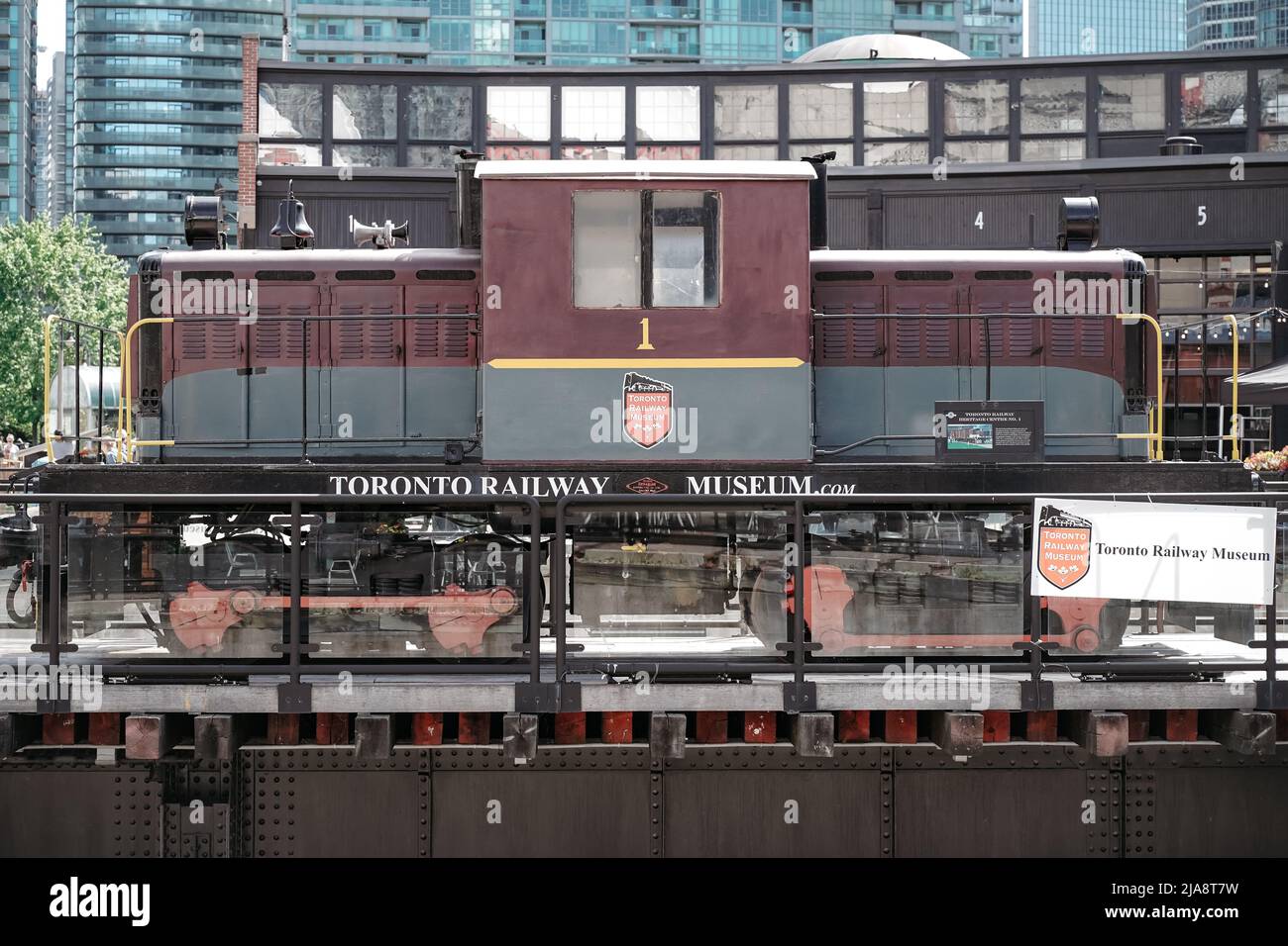 Toronto railway museum located in roundhouse park, Toronto downtown ...